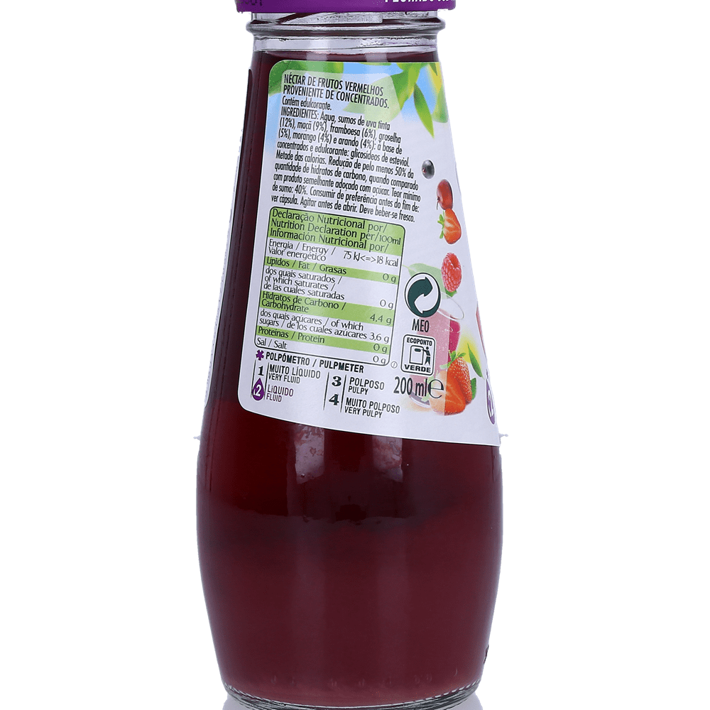 Néctar de Frutos Vermelhos Compal Garrafa De Vidro 15x20cl | Compre no ...