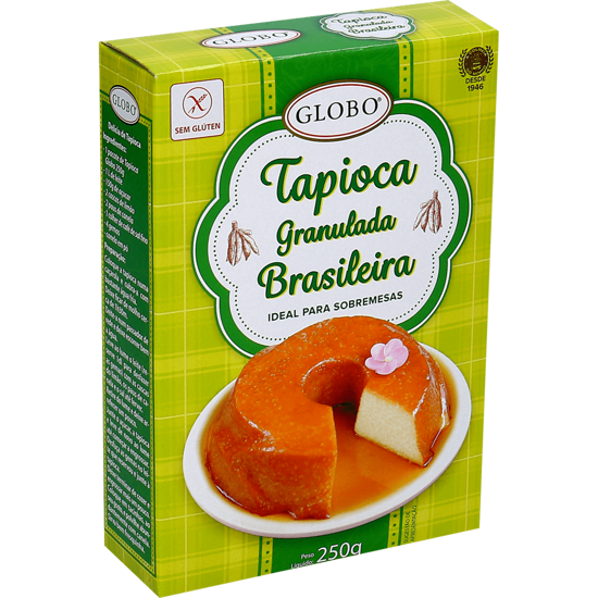Tapioca Granulada Brasileira GLOBO 250g | Compre no 360hyper | 360hyper ...