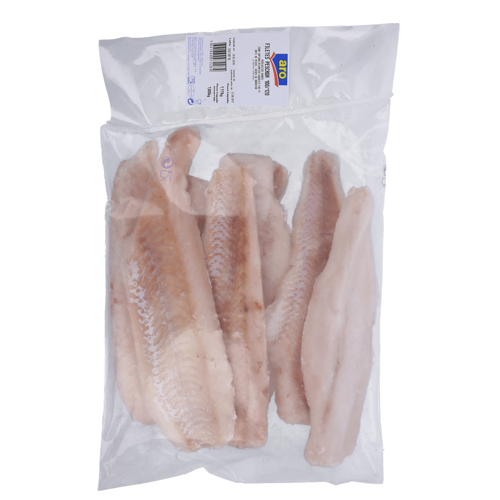 Filetes Congelados de Pescada Aro 100/120 1kg | Compre no 360hyper ...