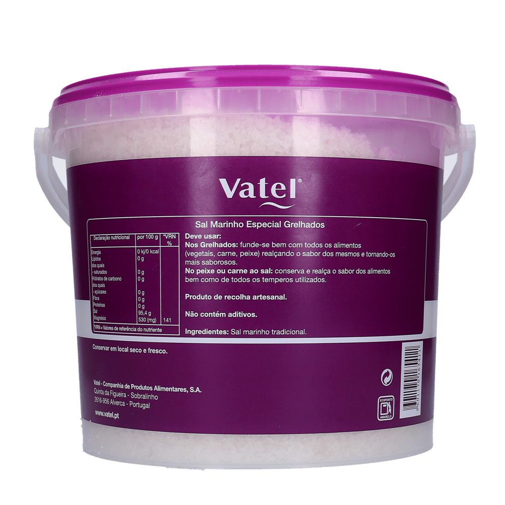 Sal Marinho Tradicional (Ideal para Grelhados) Vatel 5kg | Compre no ...