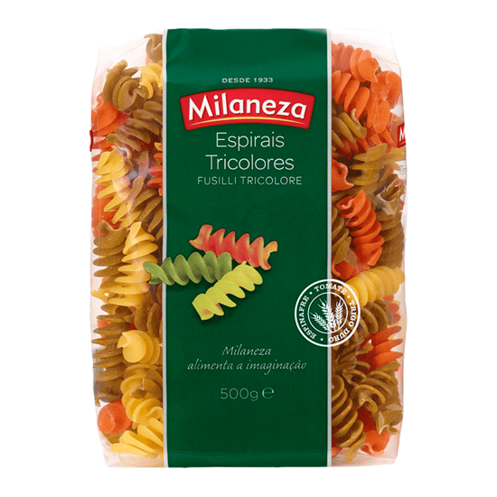 Massa Fusili Tricolor MILANEZA 500g | Compre no 360hyper | 360hyper - O ...