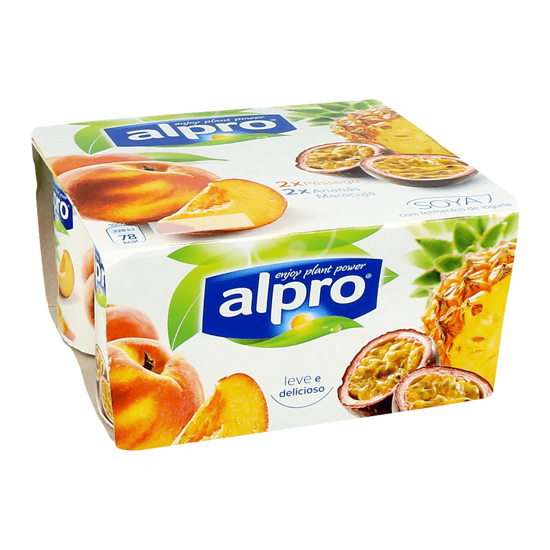 Iogurte Soja Yo Pêssego Frutos Exóticos Alpro 4x125g | Compre no ...