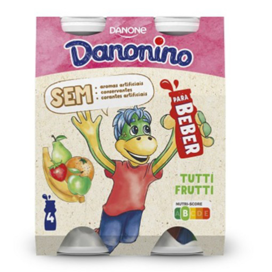 Iogurte Infantil Líquido Tutti Frutti Danonino DANONE emb.4x100g ...